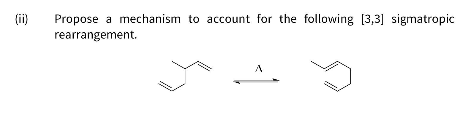 Solved (ii) ﻿Propose a mechanism to account for the | Chegg.com