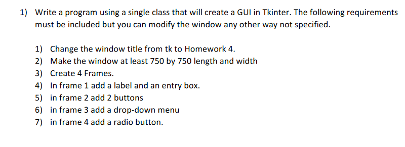 Solved 1) Write a program using a single class that will | Chegg.com
