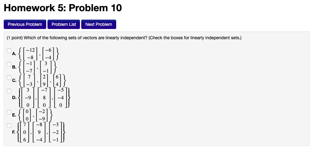 Solved Homework 5: Problem 10 Previous Problem Problem List | Chegg.com