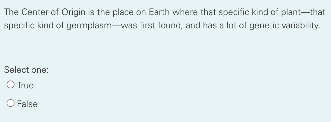 Solved The Center of Origin is the place on Earth where that | Chegg.com