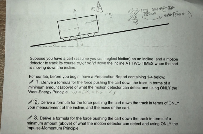 Solved Suppose you have a cart (assume you can neglect | Chegg.com