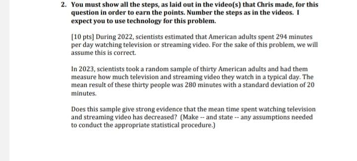 Solved 2. You must show all the steps, as laid out in the | Chegg.com