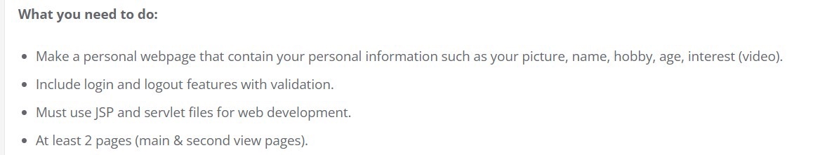 - Make a personal webpage that contain your personal | Chegg.com