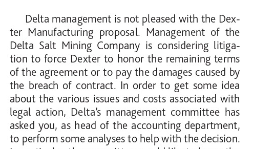 Solved Dexter Manufacturing entered into an agreement with | Chegg.com