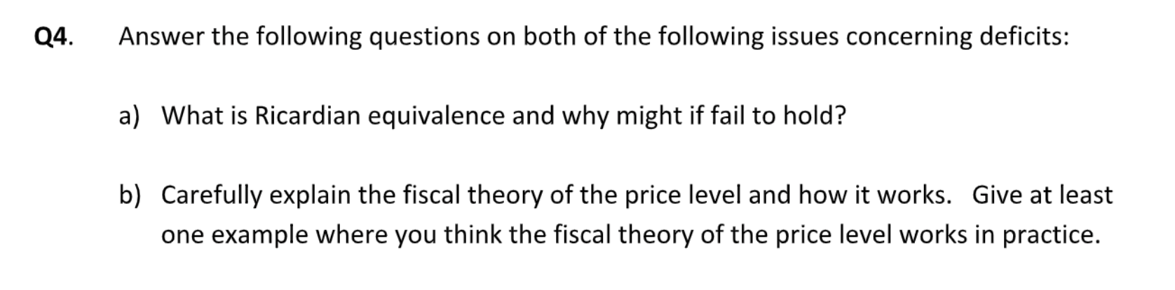 Solved Q4. ﻿Answer the following questions on both of the | Chegg.com