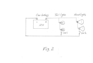 Solved Figure 2 the car lighting system in a different | Chegg.com