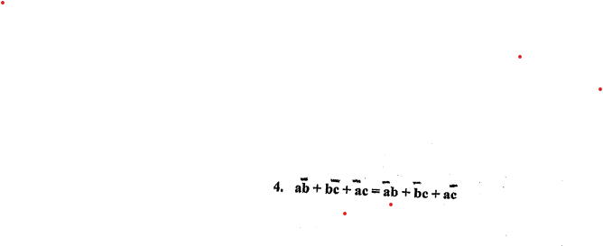 Solved ab+bc+ac=aˉb+bˉc+ac | Chegg.com