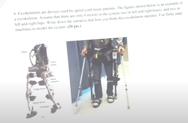 Solved 4. Exoskeletons are devices used by spinal cord | Chegg.com