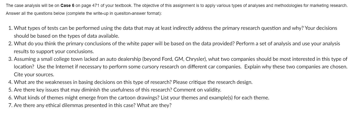 Solved (Download the data sets for this case from www | Chegg.com