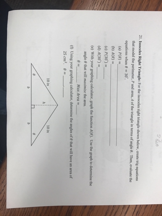 Solved Isosceles Right Triangle: For the isosceles right | Chegg.com