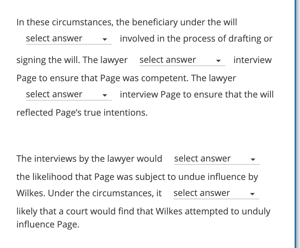 Solved Case Problem Analysis: Wills and Intestacy | Chegg.com