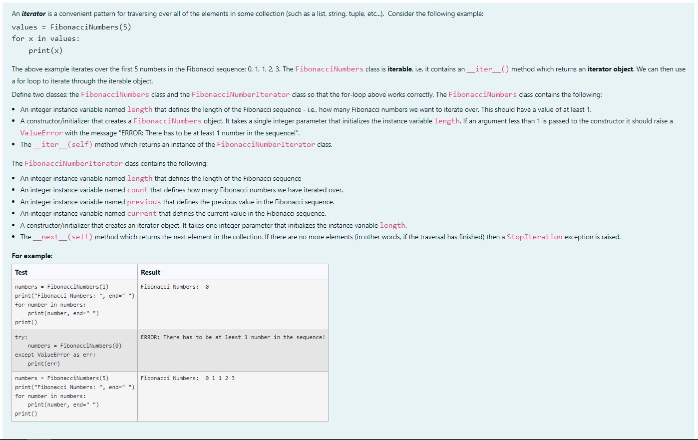 Solved An iterator is a convenient pattern for traversing | Chegg.com