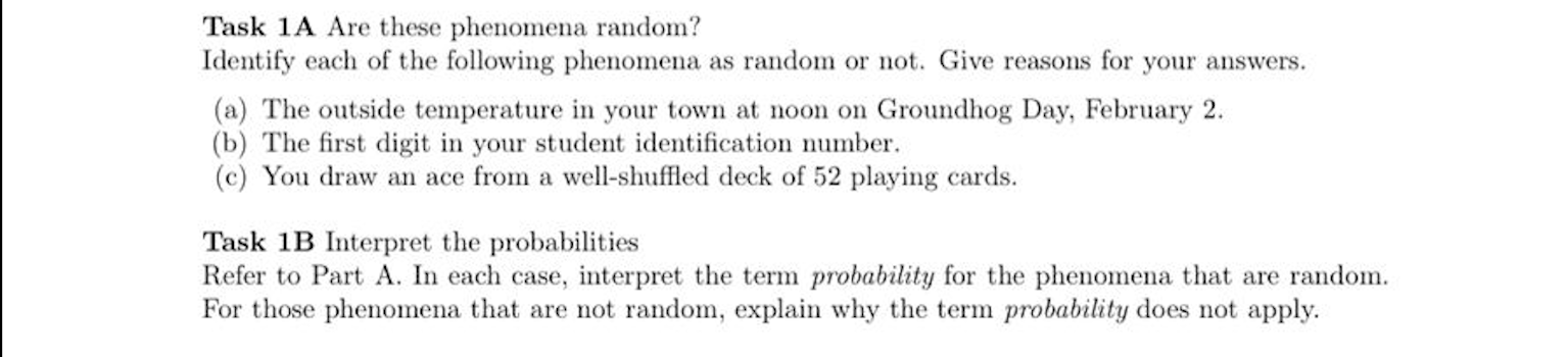 Solved If you answer for 1B please answer if not dont | Chegg.com