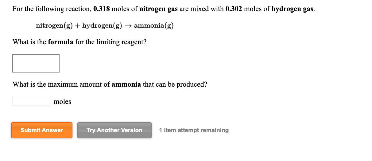 solved-for-the-following-reaction-0-318-moles-of-nitrogen-chegg