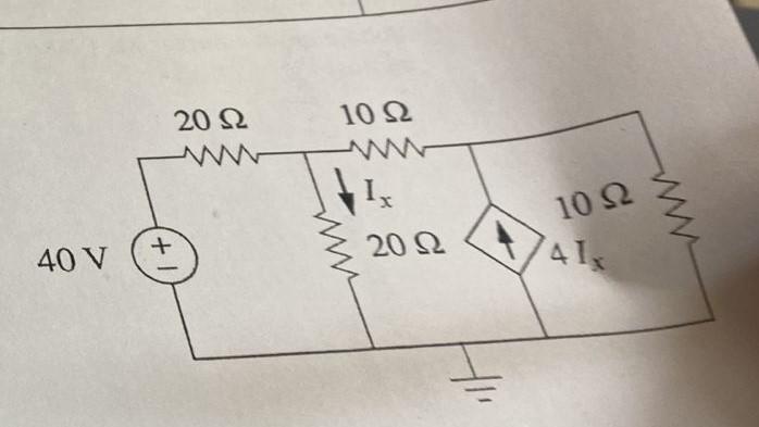 Solved For the following electrical circuit, applying | Chegg.com