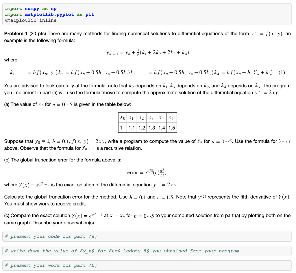 import import matplotlib.pyplot as plt &matplotlib | Chegg.com