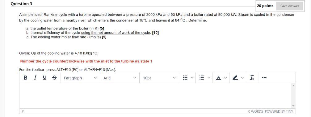 Solved Question 3 20 points Save Answer A simple ideal | Chegg.com Solved Question 3 20 points Save Answer A simple ideal | Chegg.com