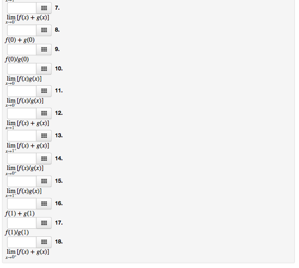 Solved (1 point) Evaluating Limits: Using the Limit Laws. - | Chegg.com
