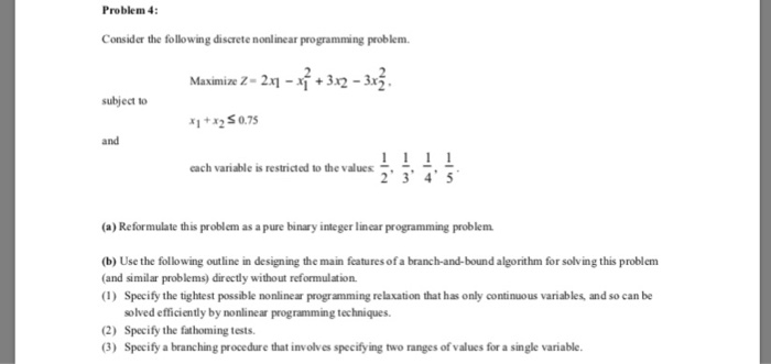 Problem 4: Consider the following discrete nonlinear | Chegg.com