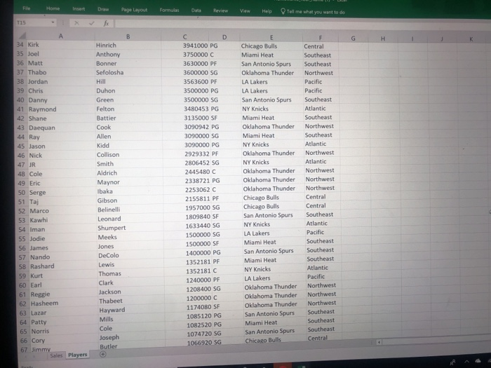 Solved BAProject (C13-sale Data s Micosoft Excel Objects 1) | Chegg.com