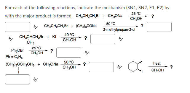 Solved For each of the following reactions, indicate the | Chegg.com