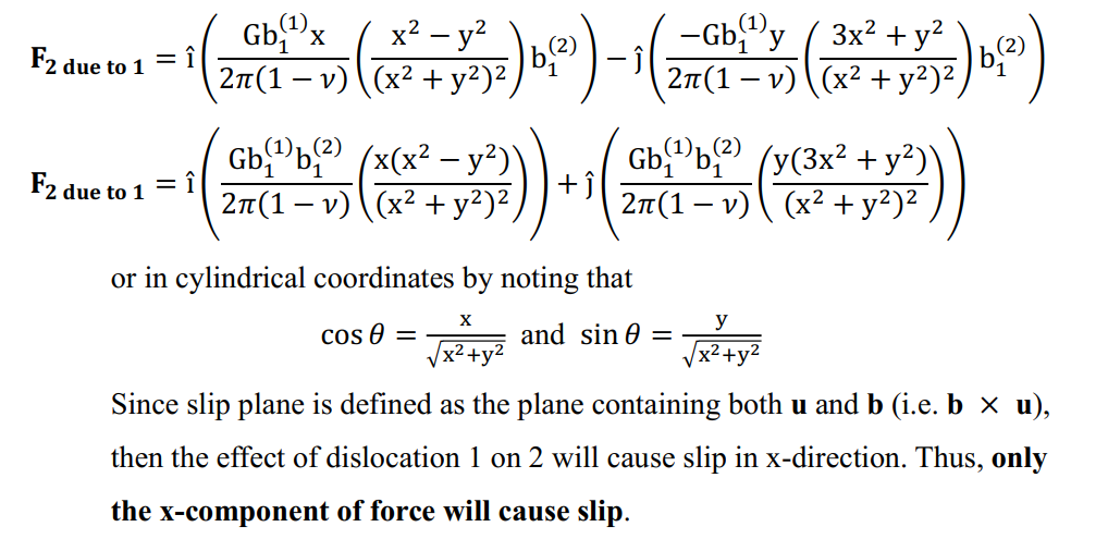 Solved 4. - Using the Peach-Koehler Equation: forces between | Chegg.com