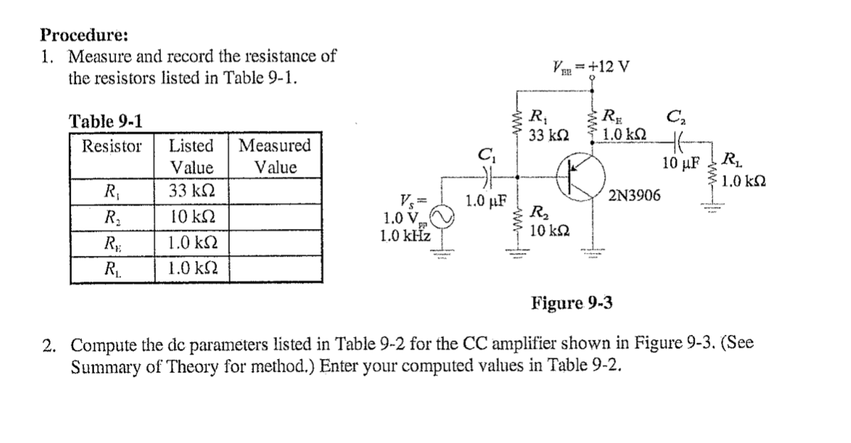 Solved ***need help creating the circuit figure 9-3 on | Chegg.com