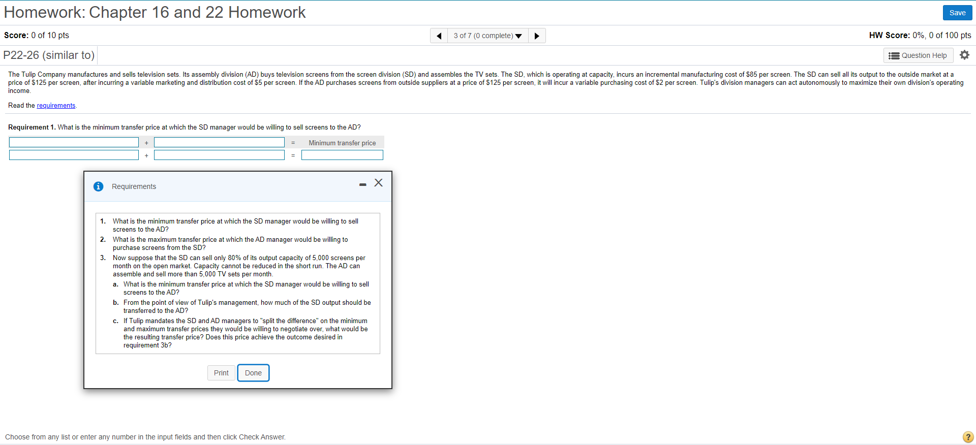Solved Homework Chapter 16 And 22 Homework Save Score 0 Of