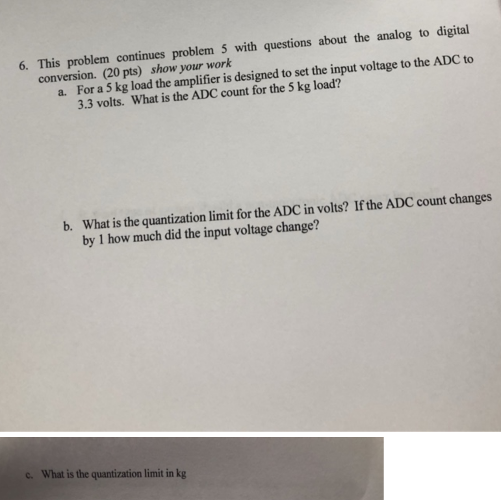 Solved 5. The TM4C123 has a built in 12 bit ADC. A strain | Chegg.com