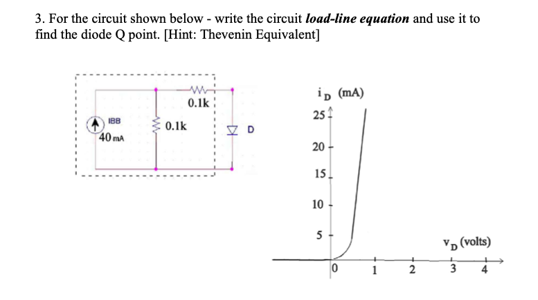 Solved 3. For the circuit shown below - write the circuit | Chegg.com