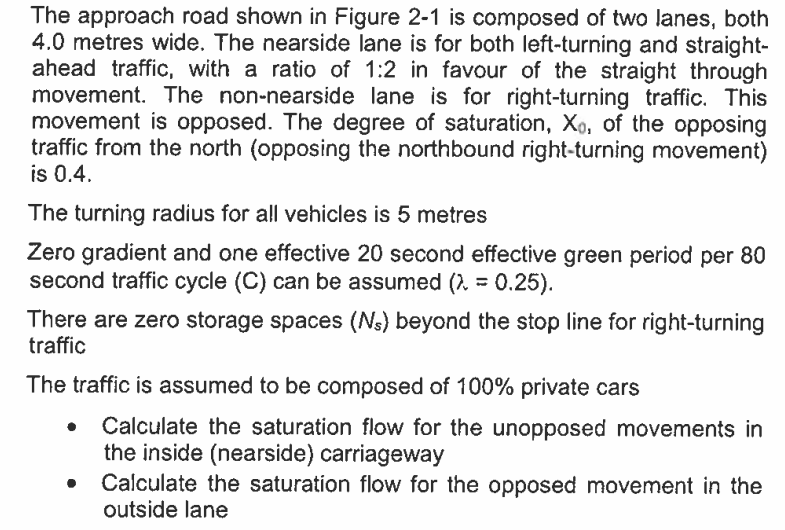 Solved The approach road shown in Figure 2-1 is composed of | Chegg.com