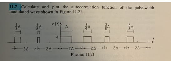Solved 11.7 Calculate and plot the autocorrelation function | Chegg.com