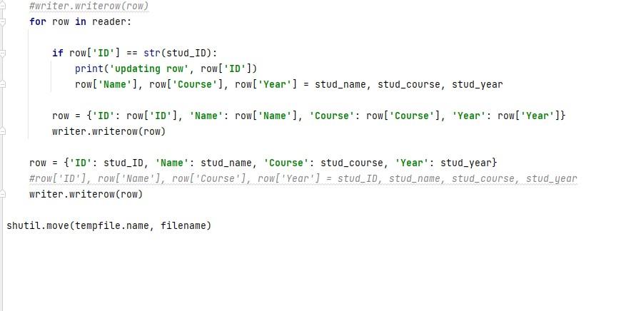 import shutil import csv In this code, we will learn | Chegg.com