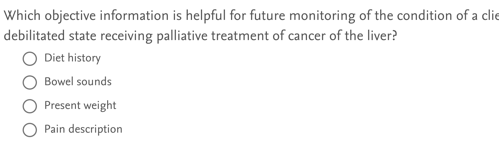 Solved Which objective information is helpful for future | Chegg.com