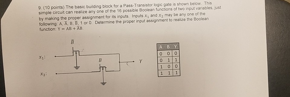 9. (10 points) The basic building block for a | Chegg.com