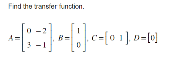 Solved Find the transfer function. | Chegg.com