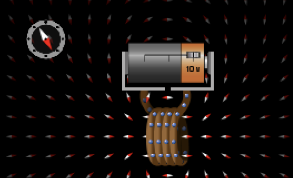 Solved 1. The loop of wire in the simulator is oriented | Chegg.com