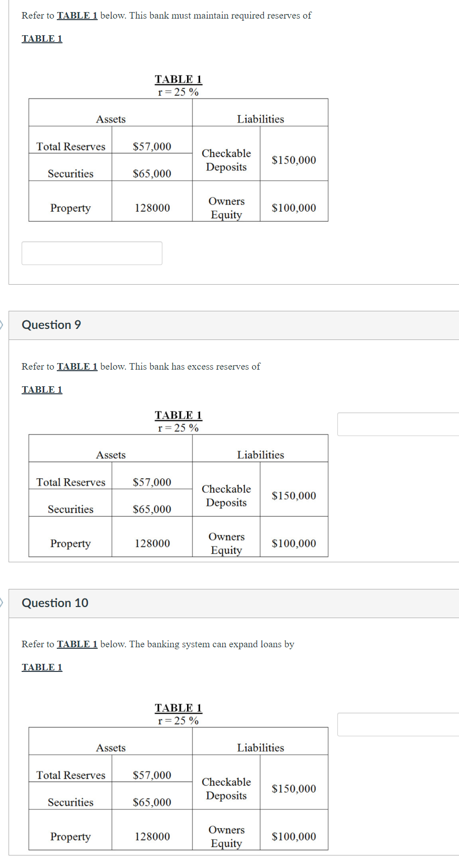 Solved Refer to TABLE 1 below. This bank must maintain | Chegg.com