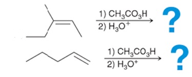 Solved 1) CH2CO3H 2) H30* ? ? 1) CH,CO3H 2) H30* | Chegg.com
