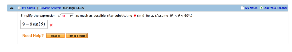 Solved Simplify the expression squareroot(81-x^2) as much as | Chegg.com