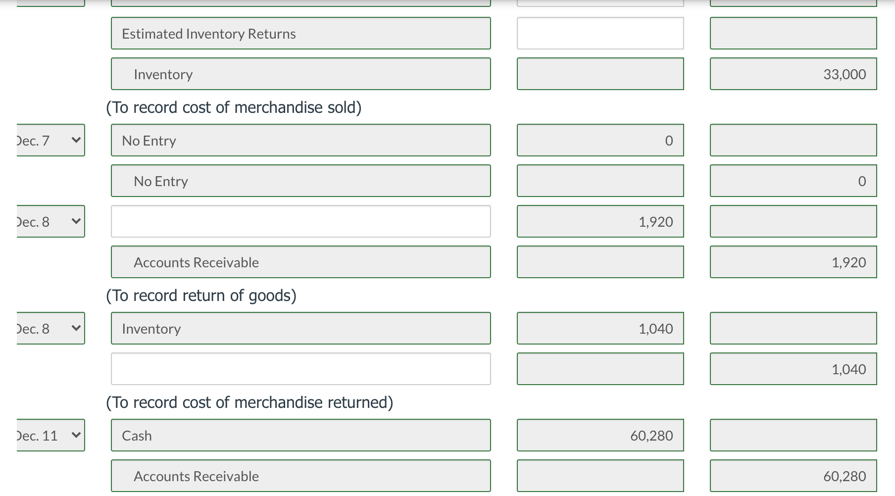 Solved The following merchandise transactions occurred in | Chegg.com