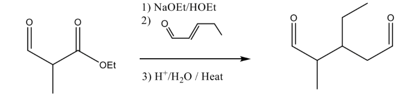 Solved 1) NaOEt/HOEt 2) OET 3) H*/H20 / Heat | Chegg.com