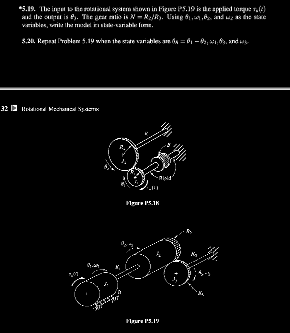 Solved . Problem 5.20 from Modeling and Analysis of Dynamic | Chegg.com