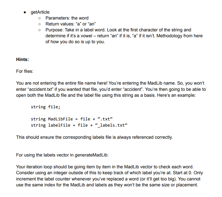 Solved I'm having trouble with this C++ assignment. What | Chegg.com