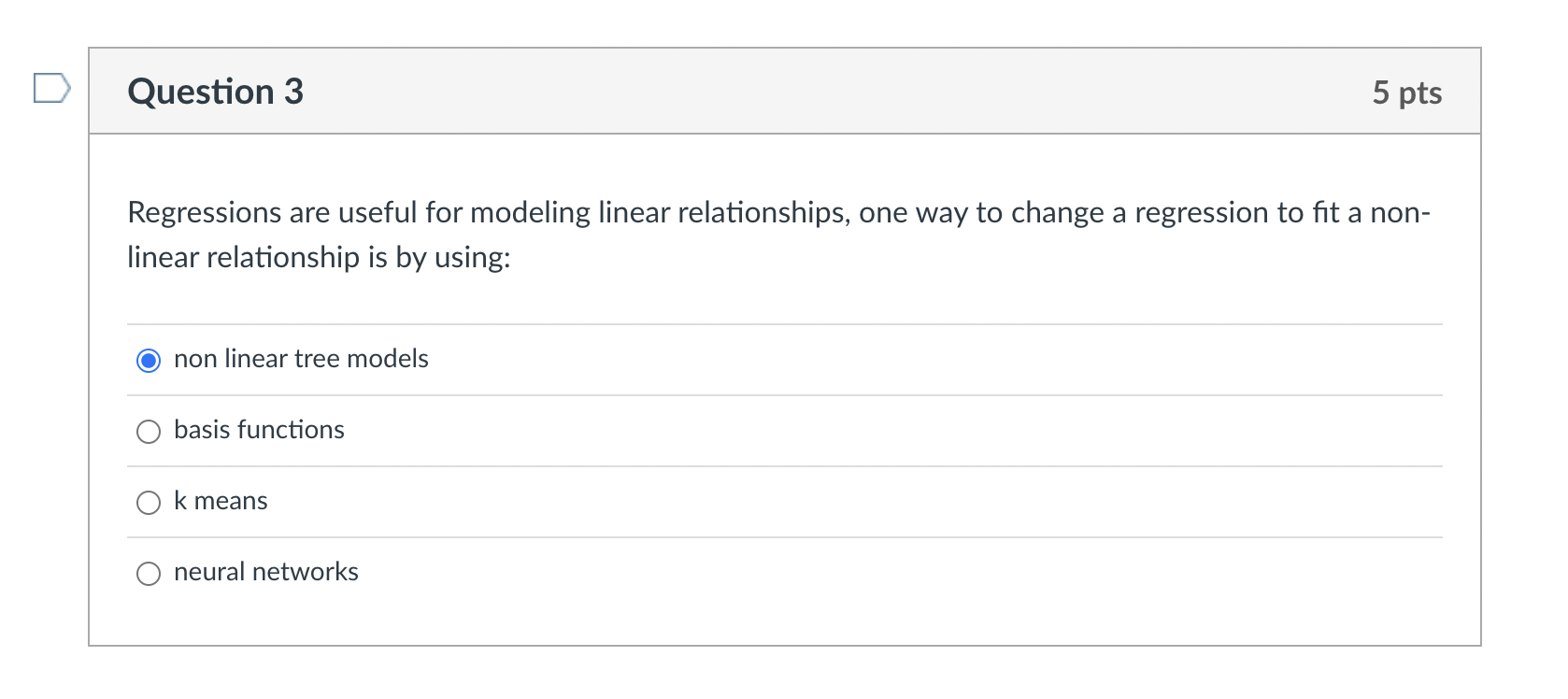 Solved ion 3 5 Pts Regressions Are Useful For Modeling Chegg
