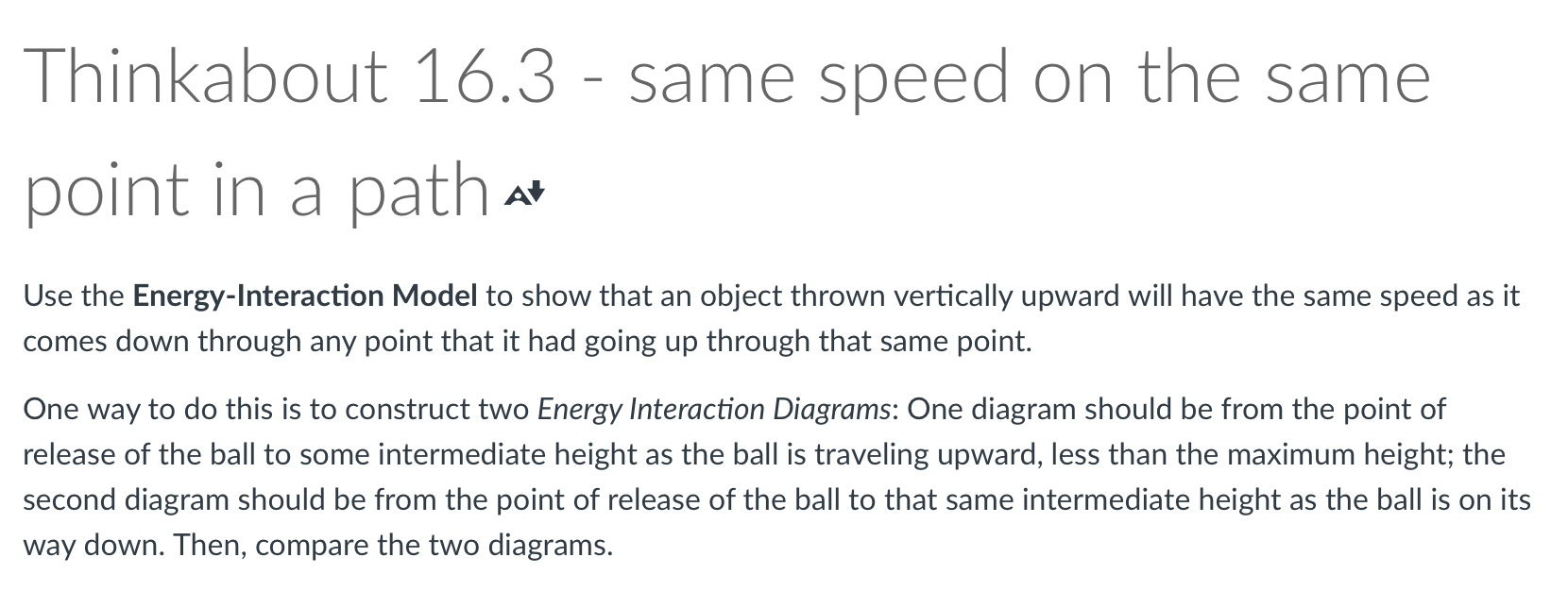 Solved Thinkabout 16.3 - same speed on the same point in a | Chegg.com