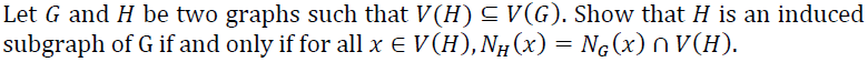 Solved This Is Graph Theory Advanced Math Please Give A Chegg