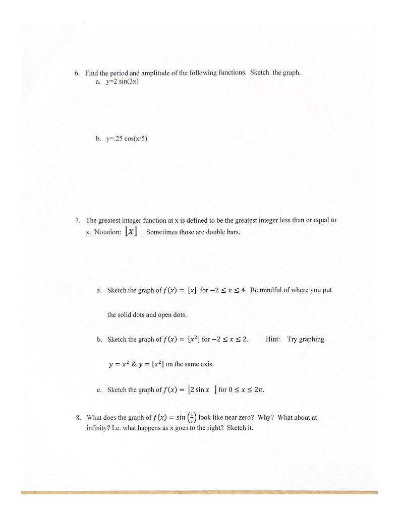 Solved 1. Define sine and cosine of an angle or real number, | Chegg.com