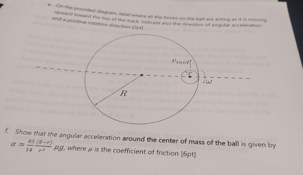 Solved 3. Physical Loop-the-toop [2000] Consider a spherical | Chegg.com