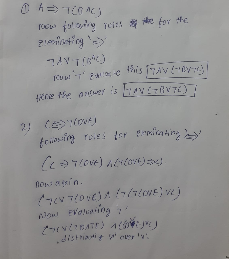 Solved With the reference of the CNF translation below, show | Chegg.com